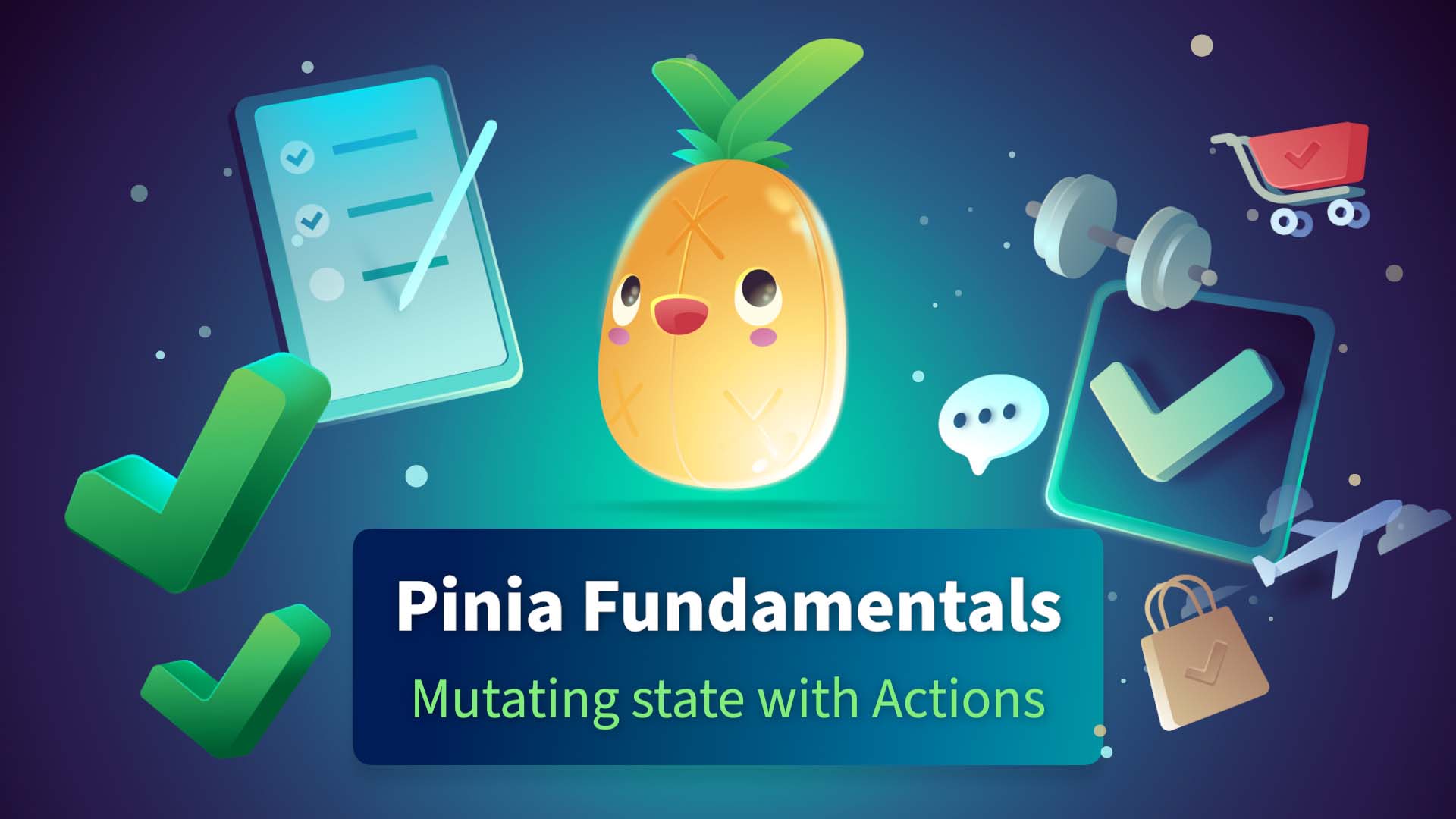 Mutating state with Actions - Pinia Fundamentals | Vue Mastery Mutating state with Actions - Pinia Fundamentals | Vue Mastery